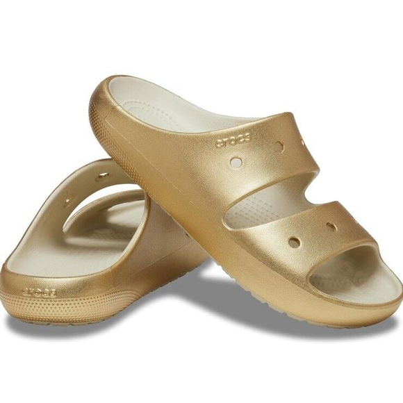 CROCS | Shoes | Nwt Crocs Unisex Classic Graphic Twostrap Slide Sandals ...